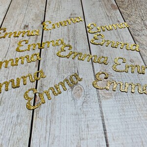 Personalized Name Confetti, Glitter Name Confetti, Graduation, Baby ...