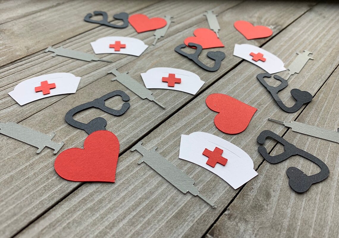 12 Nurse Graduation Cupcake Toppers, Nurse Party Decor, RN Graduation ...