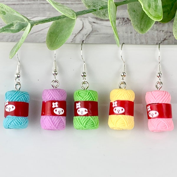 Knitting Earrings - Etsy