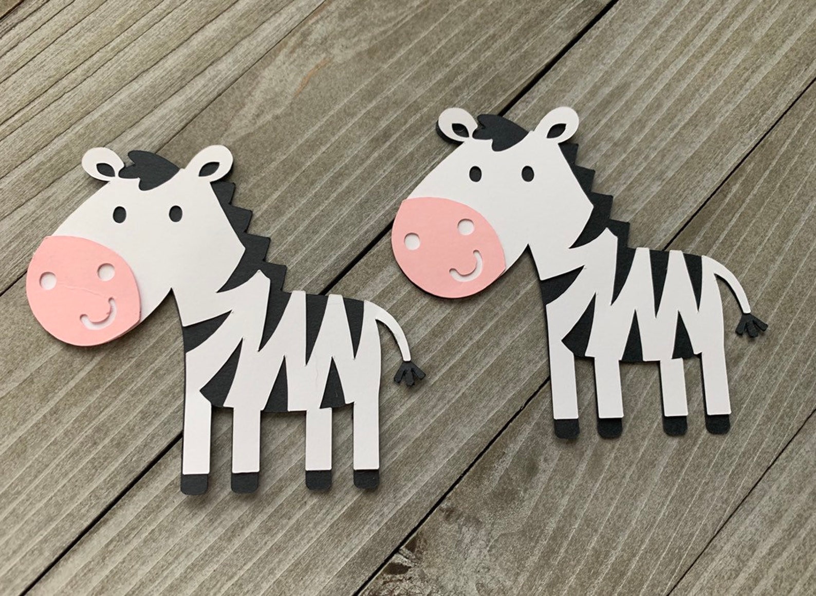 Zebra Cutouts Zebra Diecuts Safari Animal Cutouts Jungle - Etsy