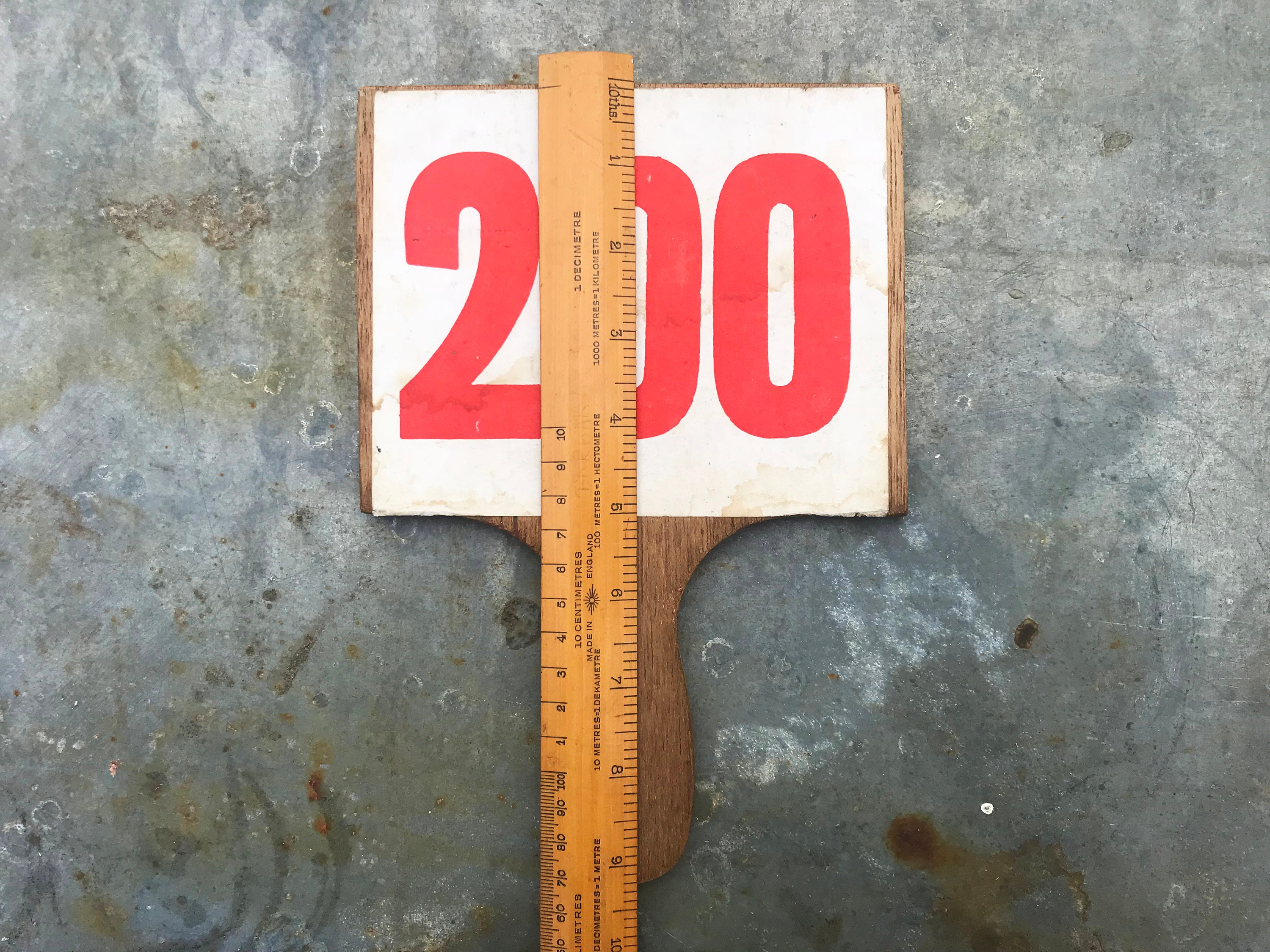 Vintage Auction Paddle