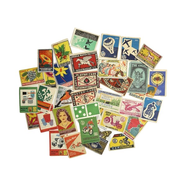 Matchbox Label - Etsy