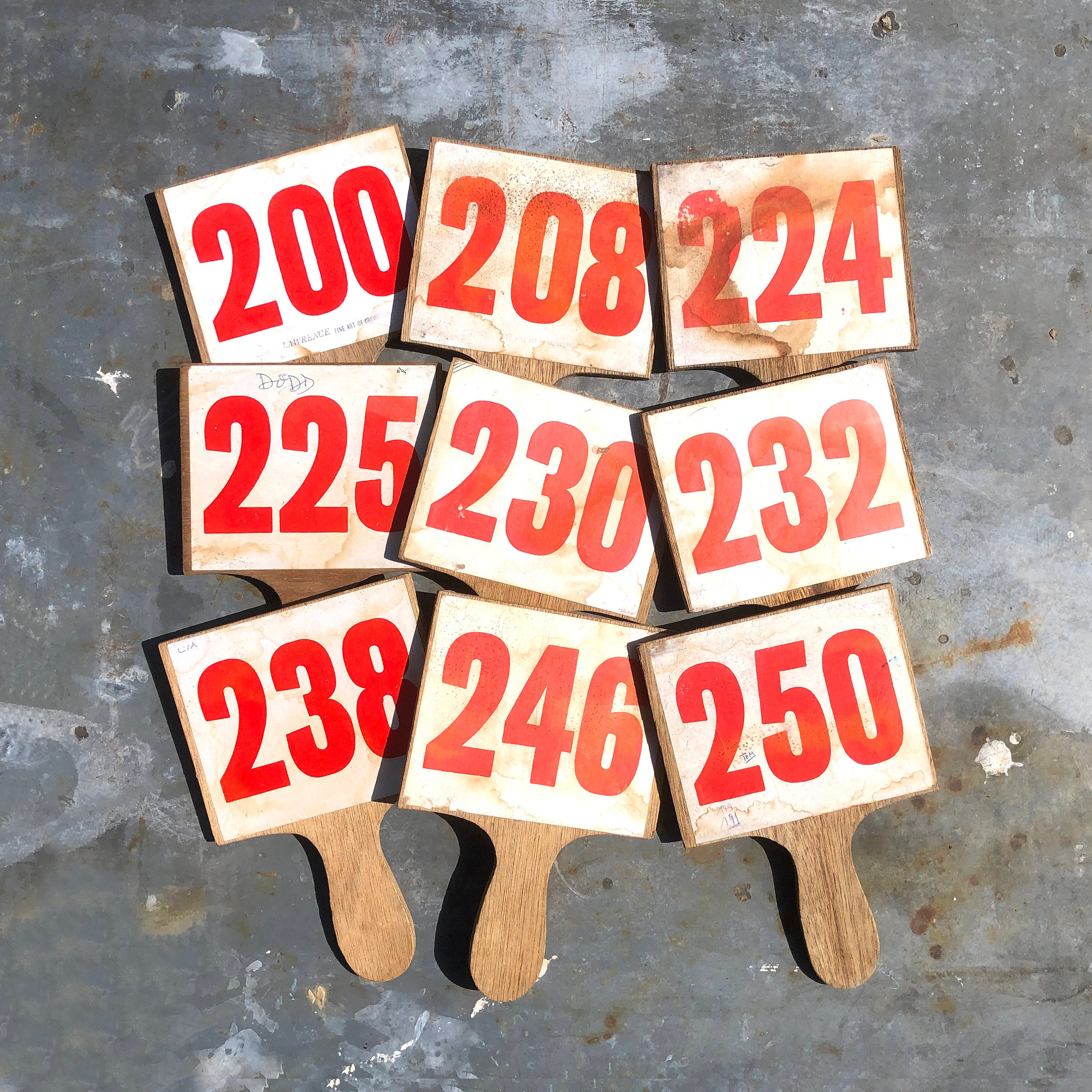 Vintage Auction Paddle