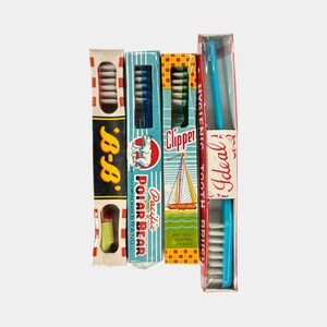 Vintage 1950s Toothbrushes in Original Packaging, Good Condition, for ...