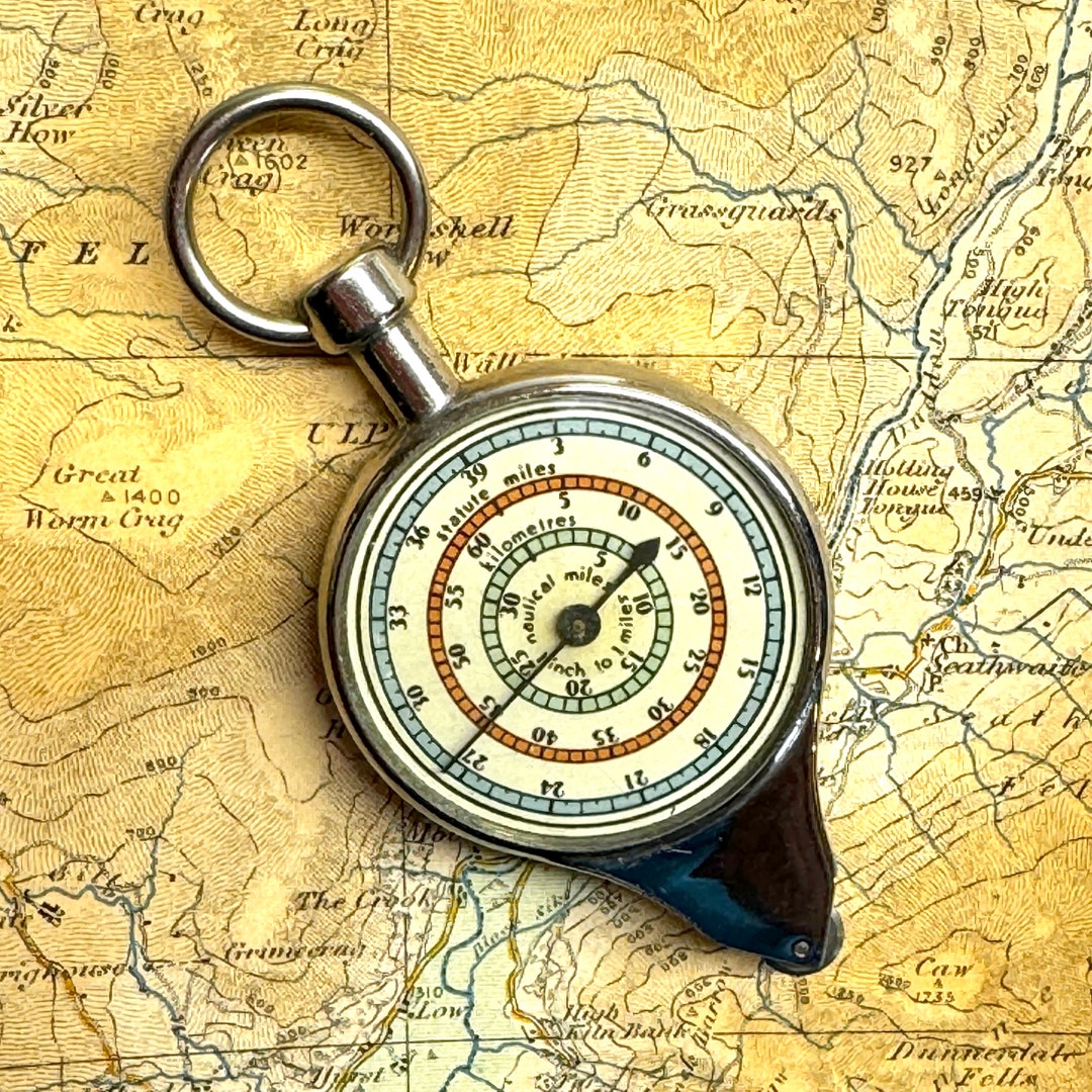 Vintage Opisometer Map Measuring Wheel, Two Sided, in Working Order and ...