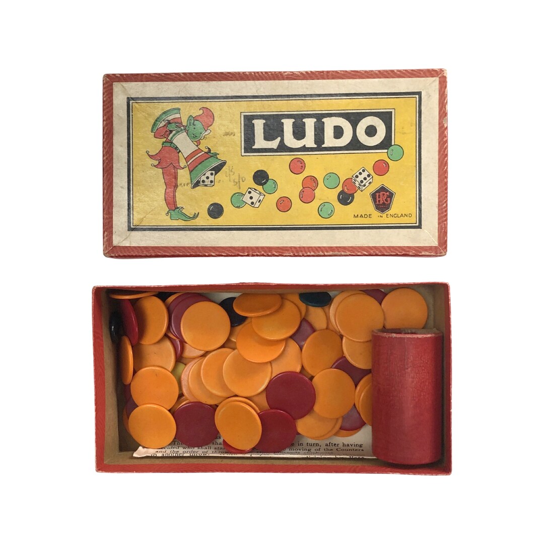 Vintage Ludo, Colourful Counters, Made in England. - Etsy