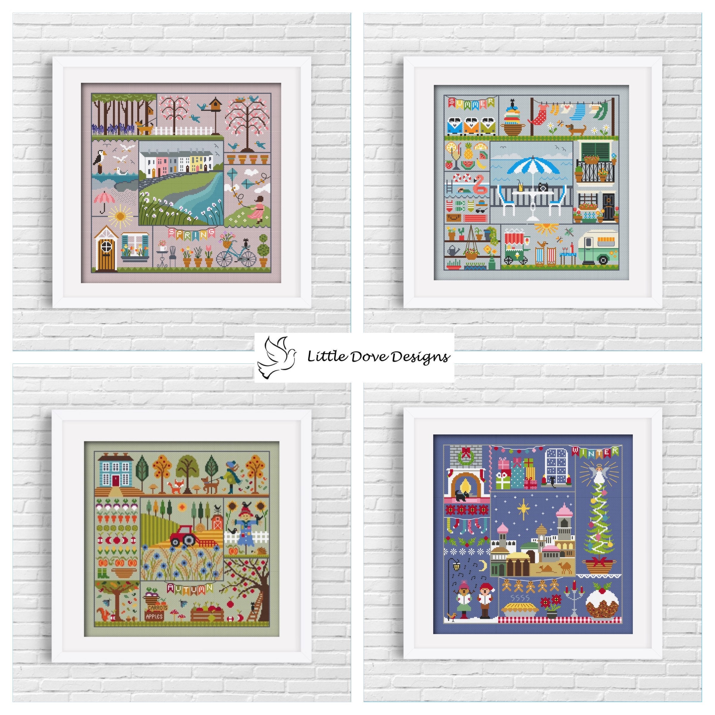 A Stitch for All Seasons Spring Cross Stitch INSTANT - Etsy