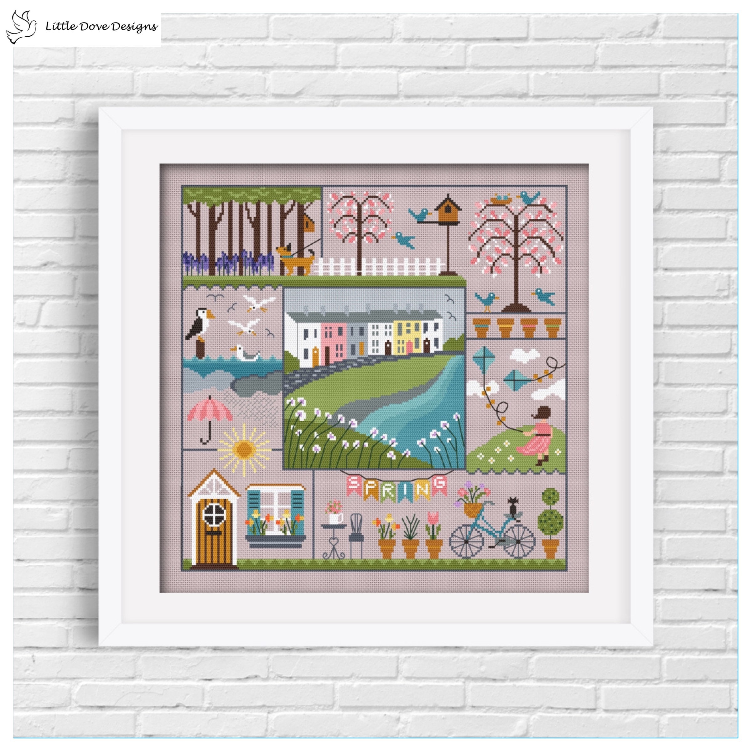A Stitch for All Seasons - Spring Cross Stitch INSTANT DOWNLOAD PDF ...