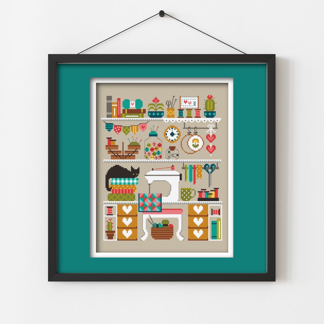 The Sewing Room Cross Stitch PDF Chart INSTANT DOWNLOAD - Etsy UK