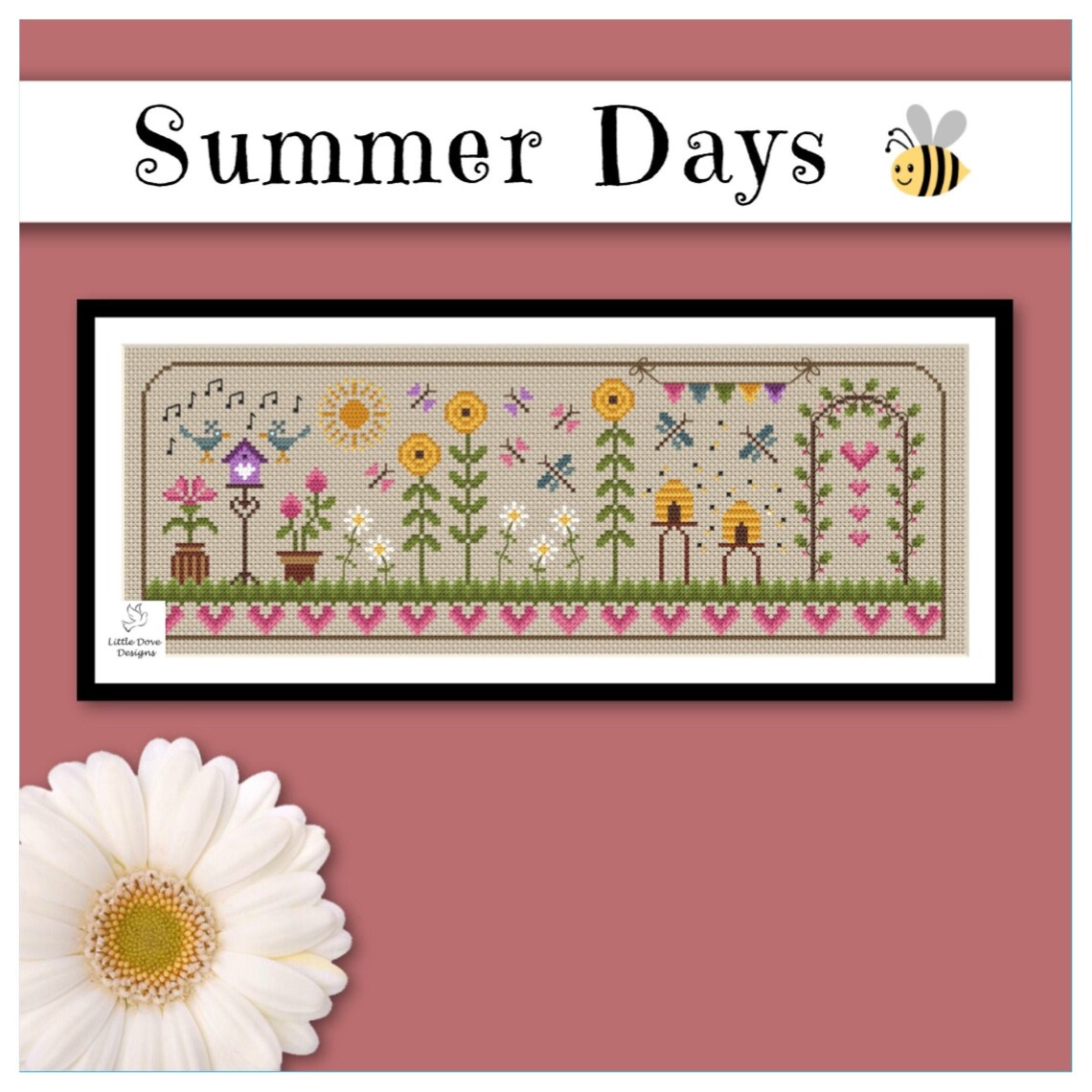 Summer Days Cross Stitch Sampler PDF Chart INSTANT DOWNLOAD - Etsy