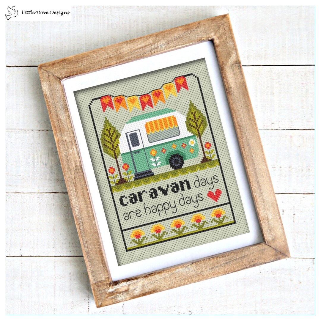 Caravan Days Cross Stitch PDF Chart INSTANT DOWNLOAD - Etsy UK