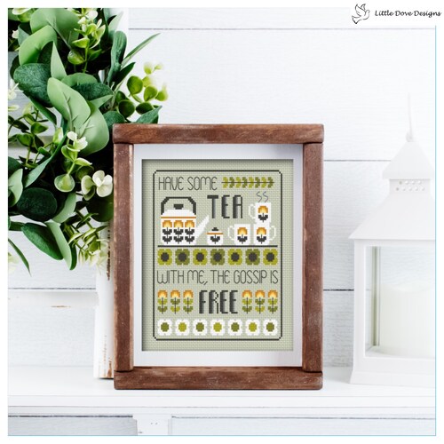 Time for Tea Cross Stitch Pattern Instant Download - Etsy