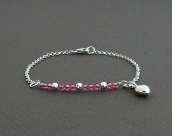 November Birthstone Bracelet Topaz Swarovski Bracelet | Etsy