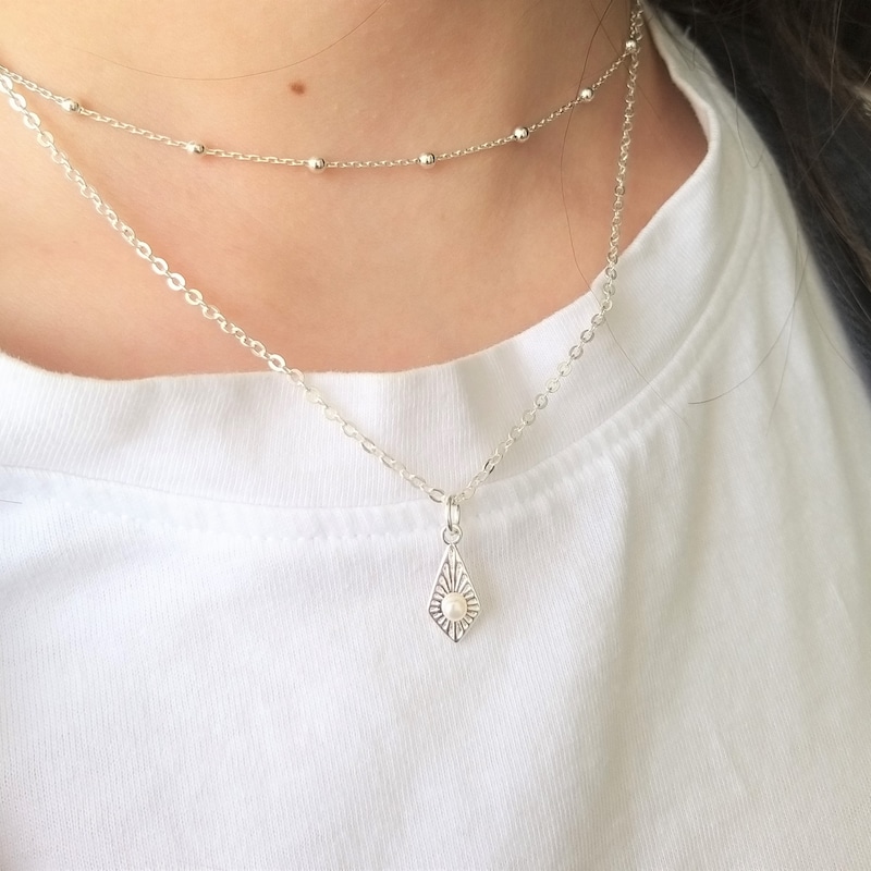 Rhombus Necklace - Etsy