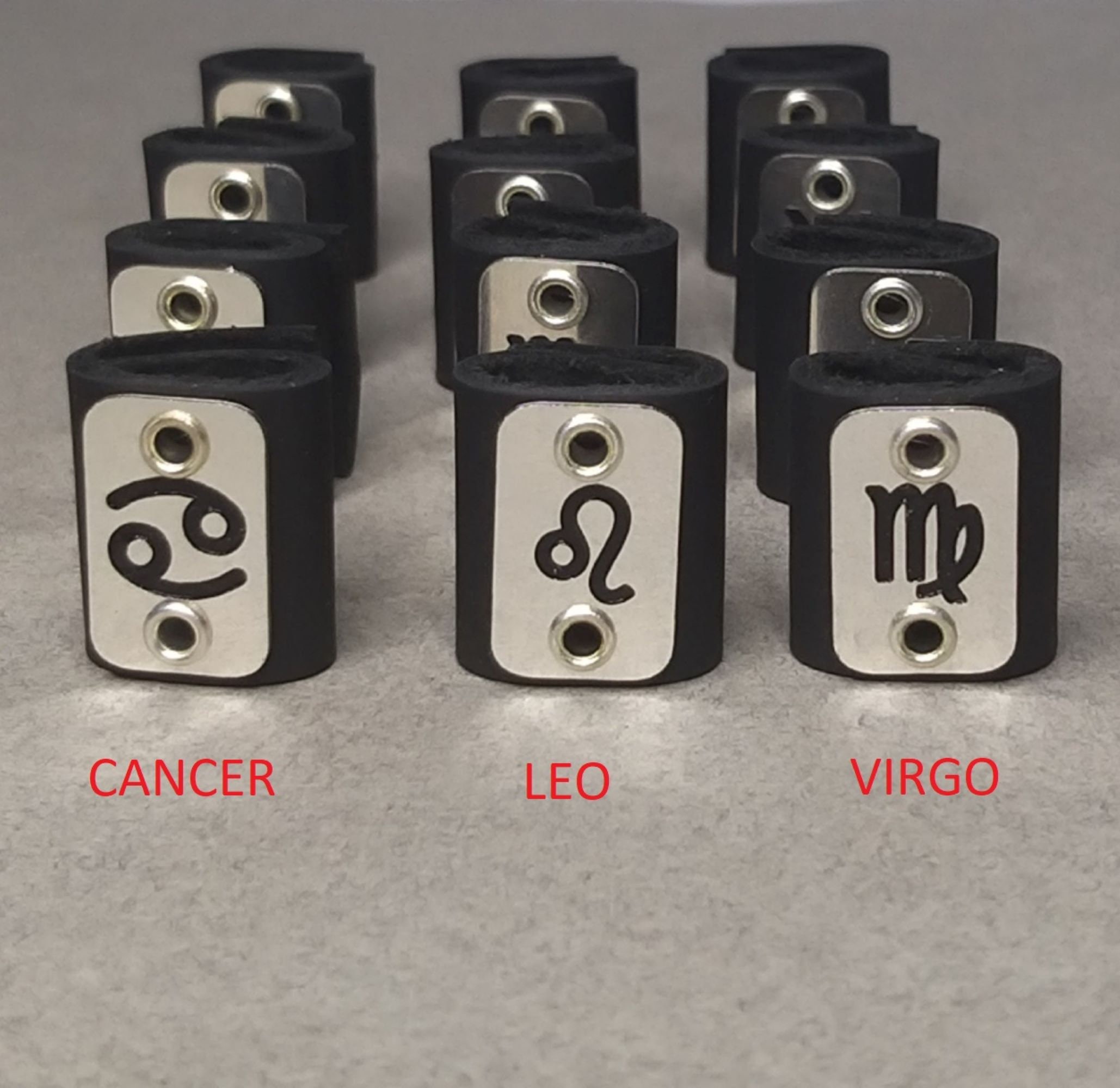 Sterling Silver Zodiac Leather Hair Bead, Birth Sign Hair Beads ...