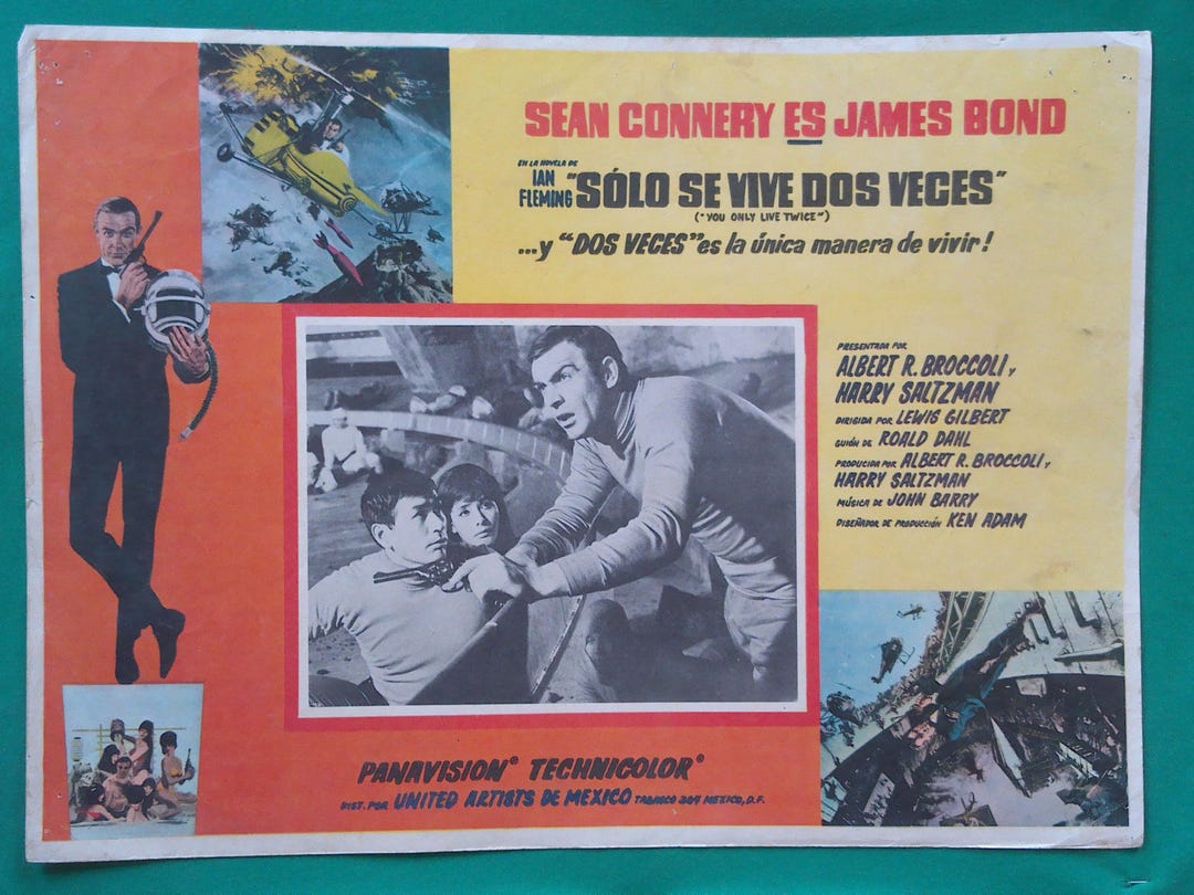 1967 Sean Connery Solo se vive dos veces James Bond 007 Español ...