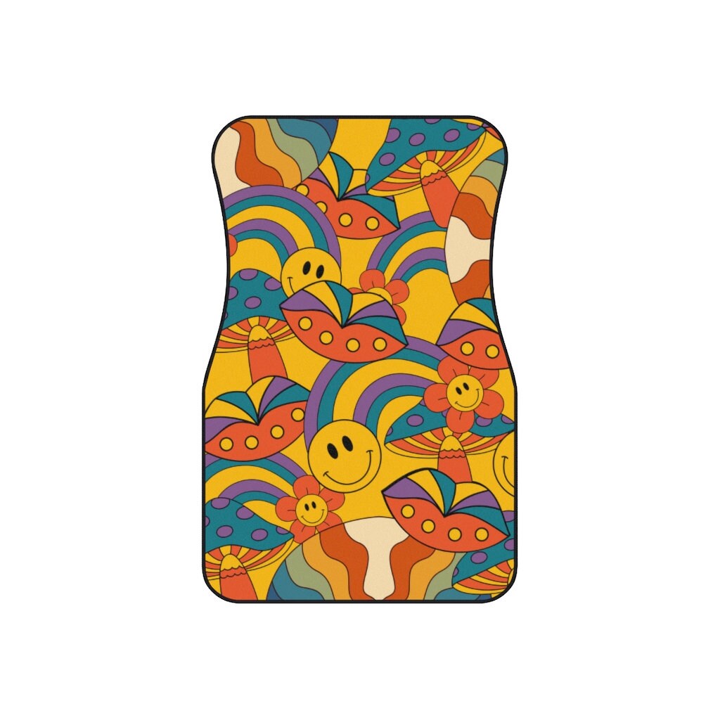 RETRO FLOOR MATS for car with bright colors sold by Amparo | SKU ...