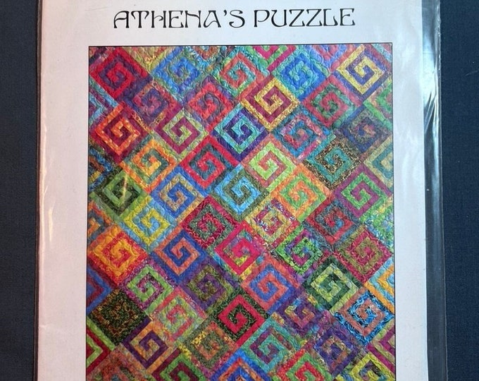 Blue Underground Studios Quilt Pattern athena's Puzzle by Janine Burke. - Etsy