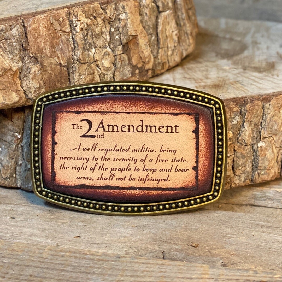 Belt Buckle American 2nd Amendment Custom Made Leather - Etsy