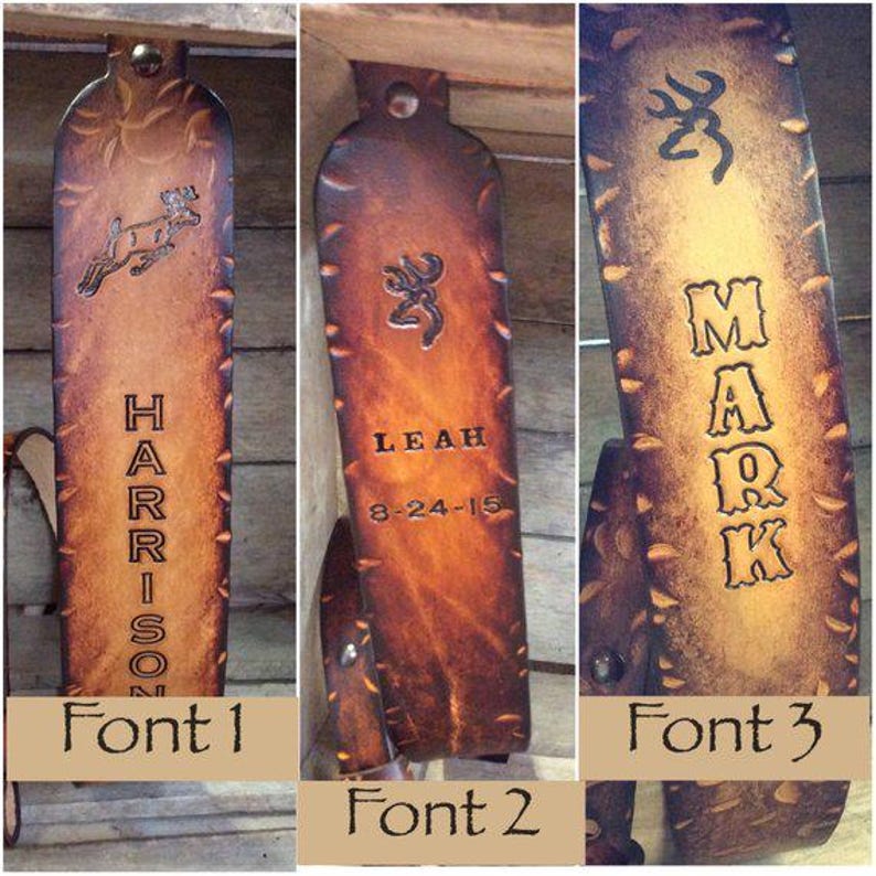 Leather Sling-personalized-hammered Sling- ‘WRIGHT’ Gift for Him - Etsy