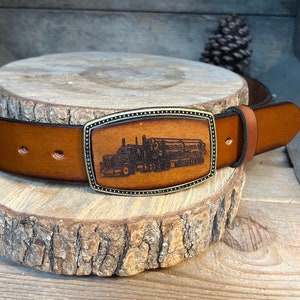 Custom Belt Buckle | Logging Truck | 18 Wheeler | Trucking | Big Truck ...