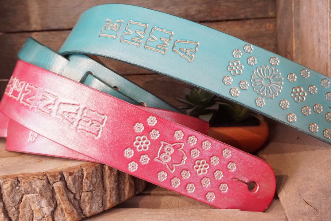 CHILD'S Personalized Leather Guitar Strap Great Gift for Any Child ...
