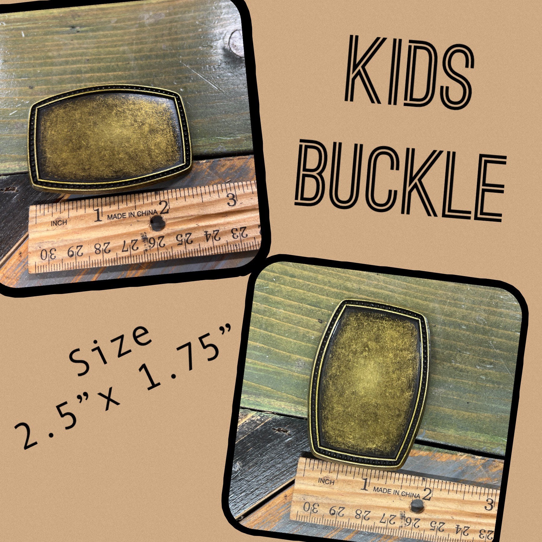 Kid’s/children’s Fishing | Bass Fish Buckle Hand-dyed Leather Buckle ...