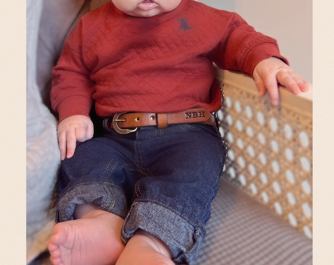 Children's and Toddlers Custom Leather Belt / High Quality Leather Belt ...