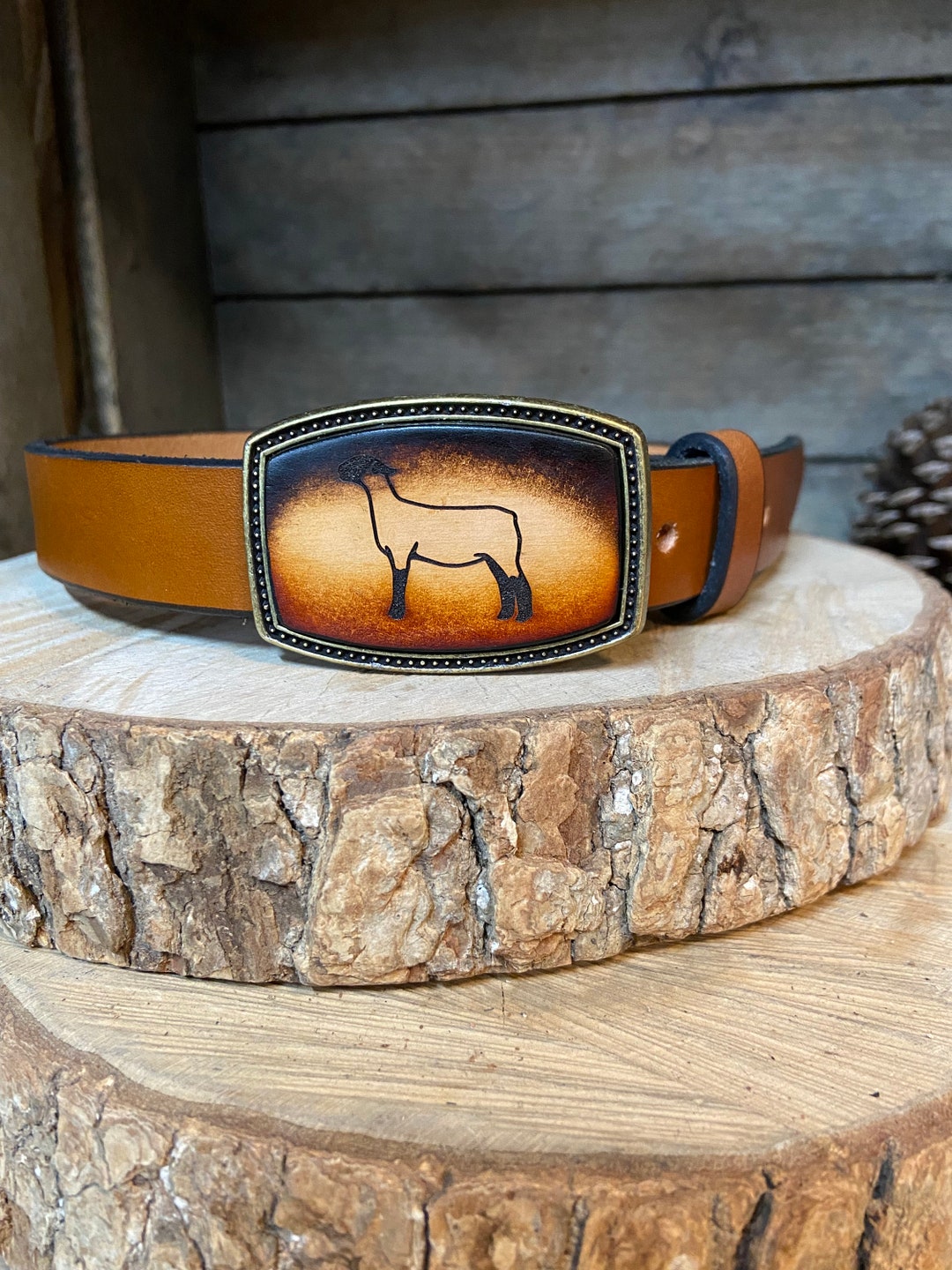 Kids' Sheep Belt Buckle: Personalized Farming Belt, 4H Gift - Etsy