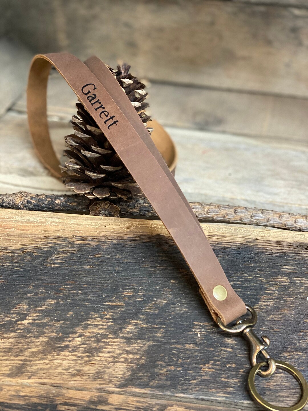 Leather Lanyard- Personalized Lanyard With Swivel Snap - Etsy