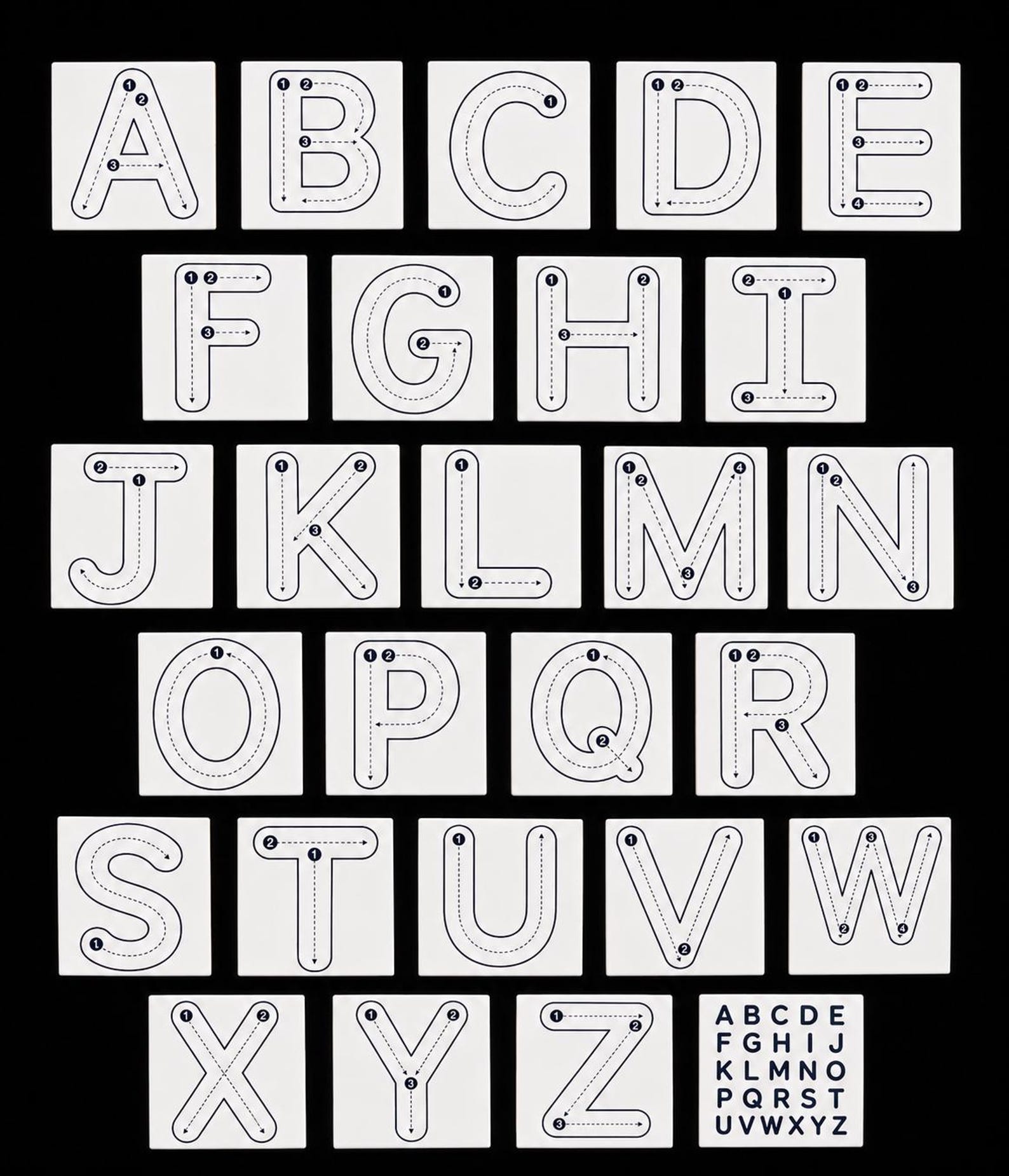 Trace and Learn Letter Magnets (2.5x2.5) - Etsy