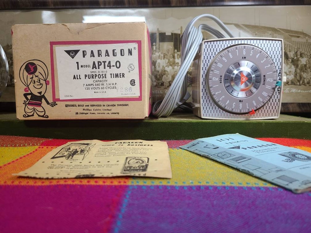 Vintage Paragon Electric Co Model Apt4-0 All Purpose Household Timer in ...