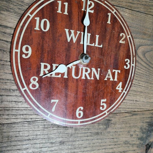 Open Will Return Door Sign - Etsy