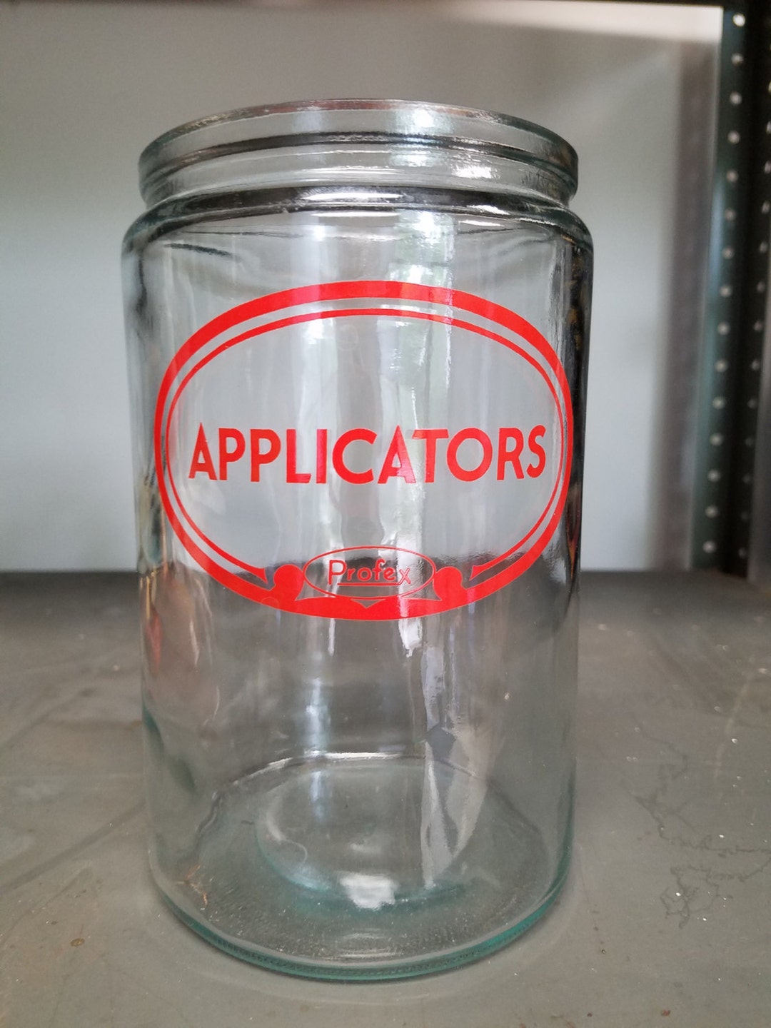 Vintage Medical Office Profex Applicators Sterilizer Glass Jar With ...