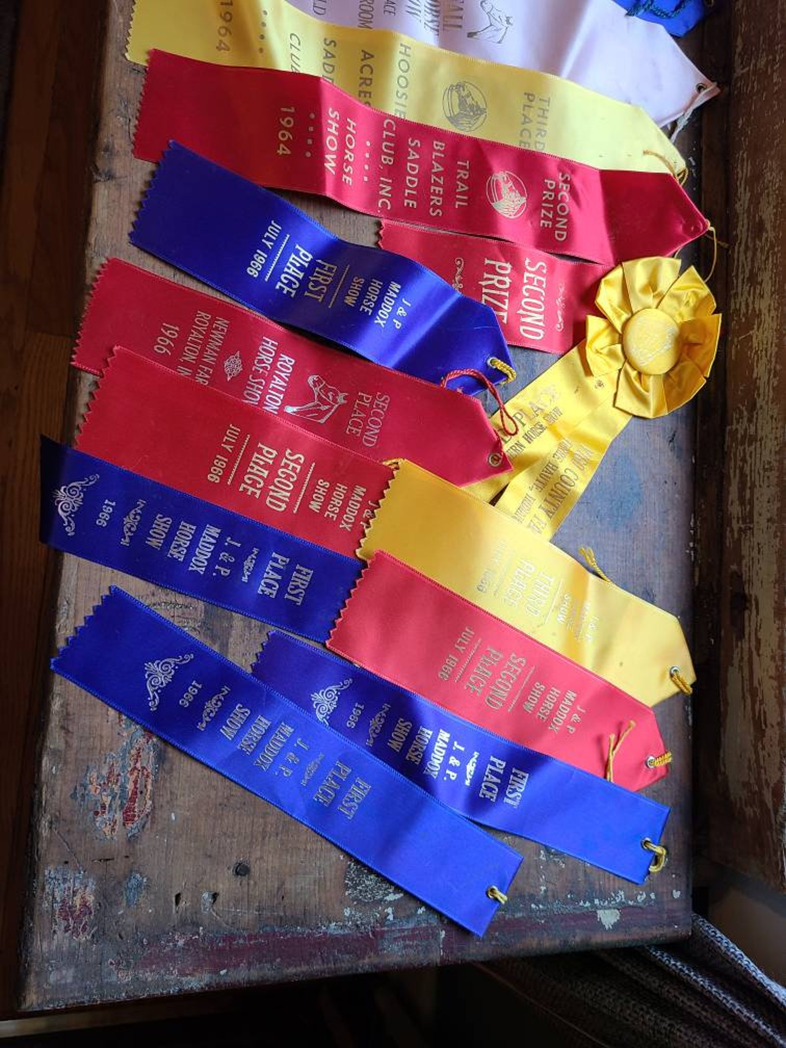 23 1960's Horse Show Winner Ribbons 8 Are 1963 4 Are 1964 | Etsy