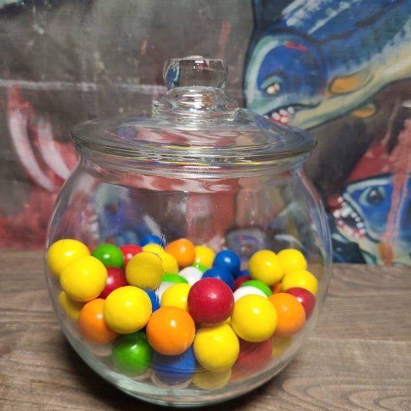 Antique Glass Candy Container - Etsy