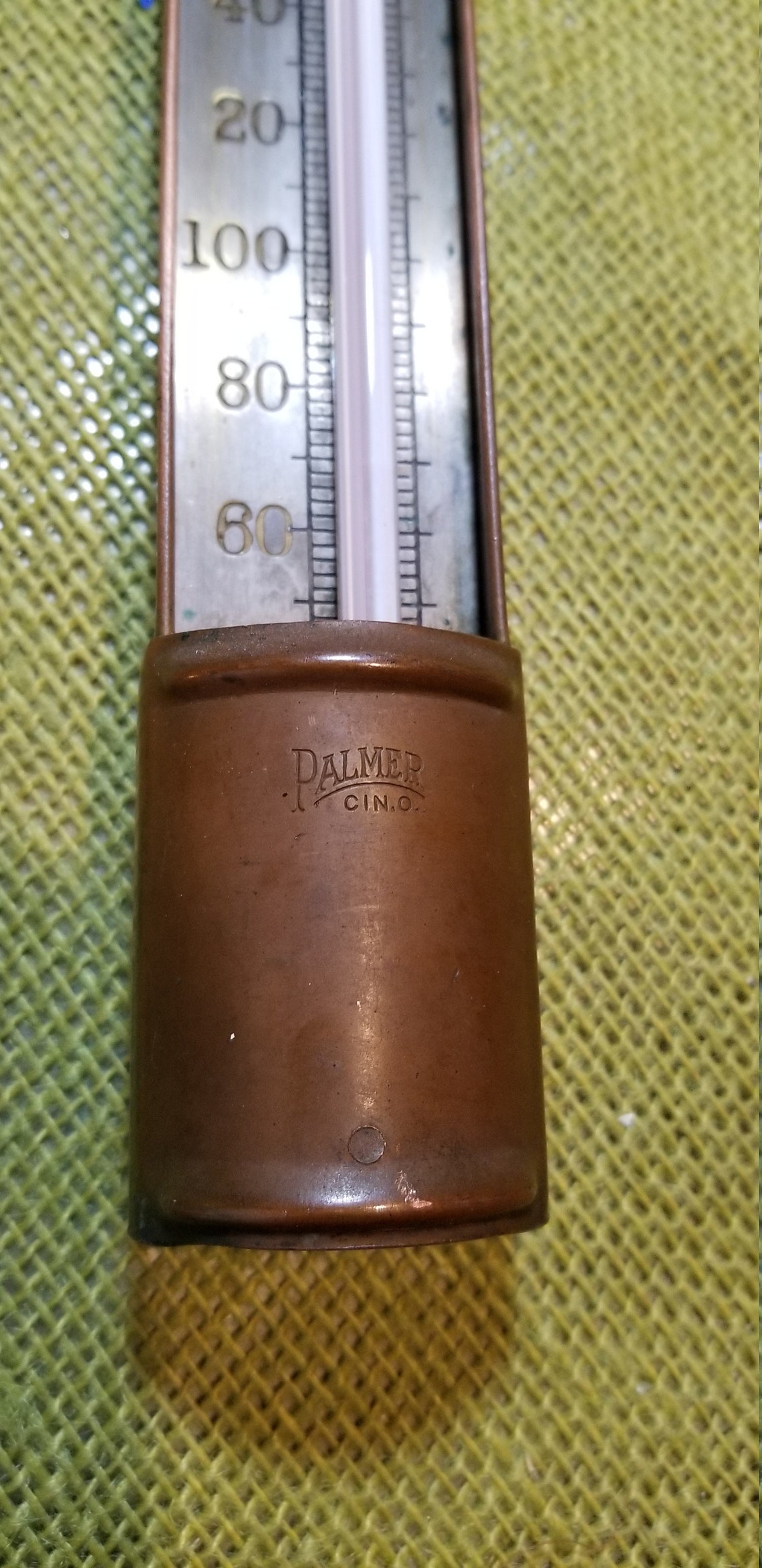 Antique Palmer Duro Copper Thermometer Cincinnati Ready to | Etsy