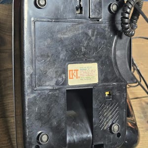 Antique Black Coin-operated Hotel Lobby Push Button Table Top Pay ...