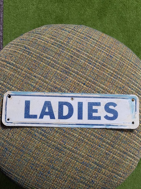 Vintage Ladies Room Sign