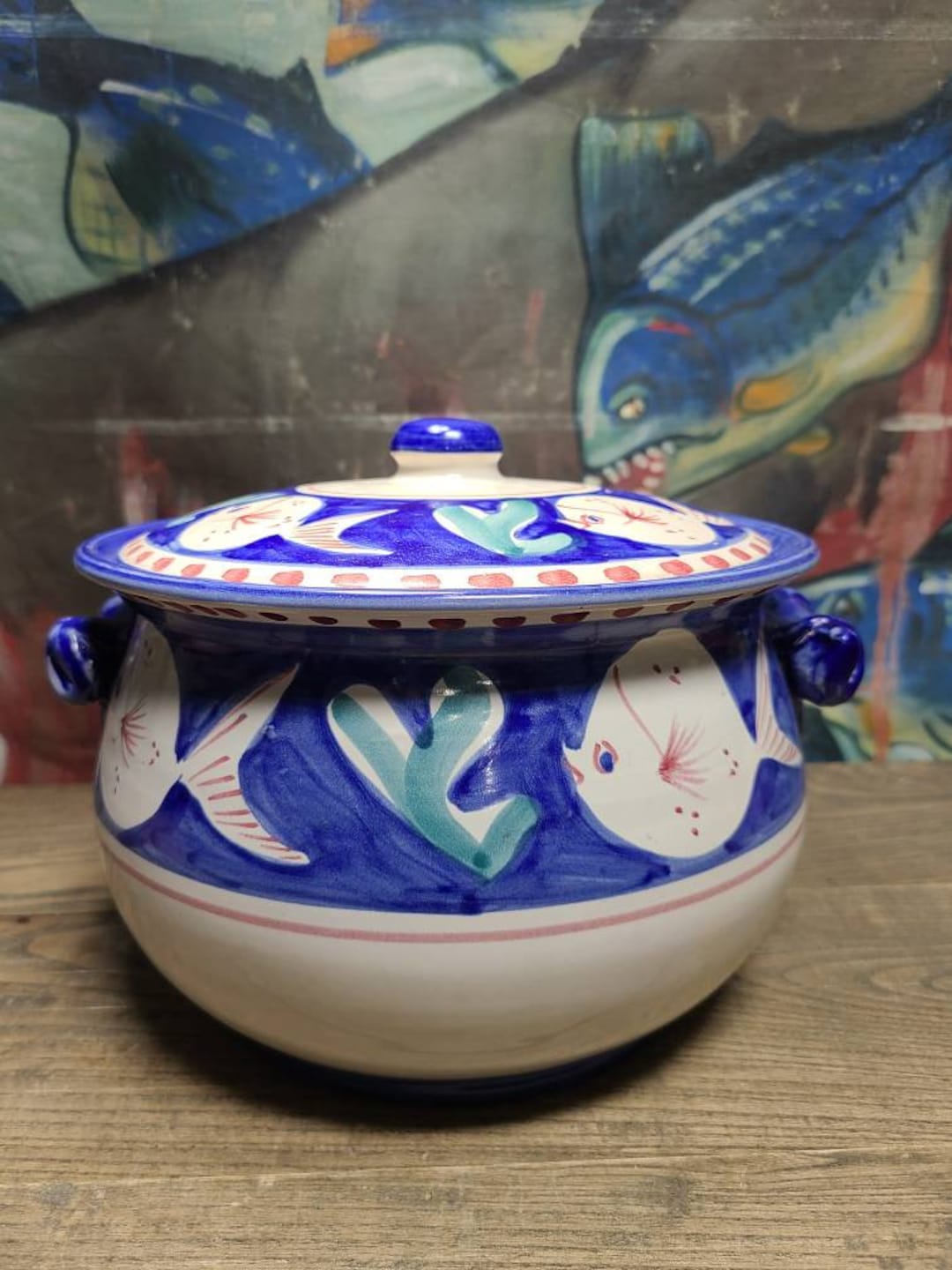 Vintage Ceramic Artistica Solimene Vietri Style Campagna Made in Italy ...