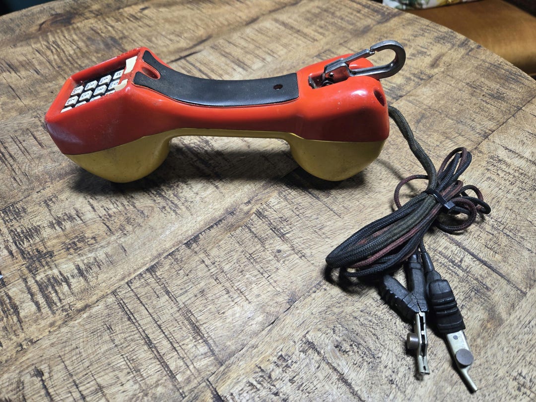 Harris Dracon TS21 Red & Yellow Telephone Line Test Set Repair Lineman ...