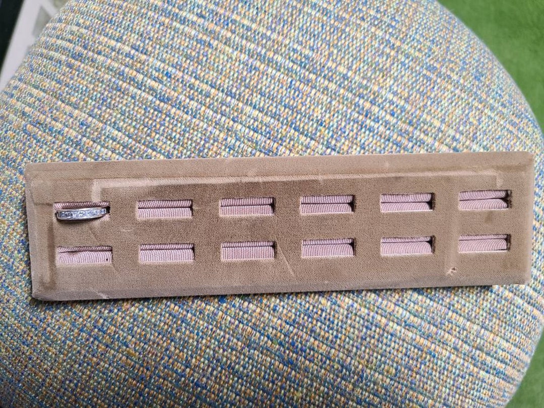 Rare Circa 1950's Art Deco Long Taupe Store Display Ring Wedding Band ...