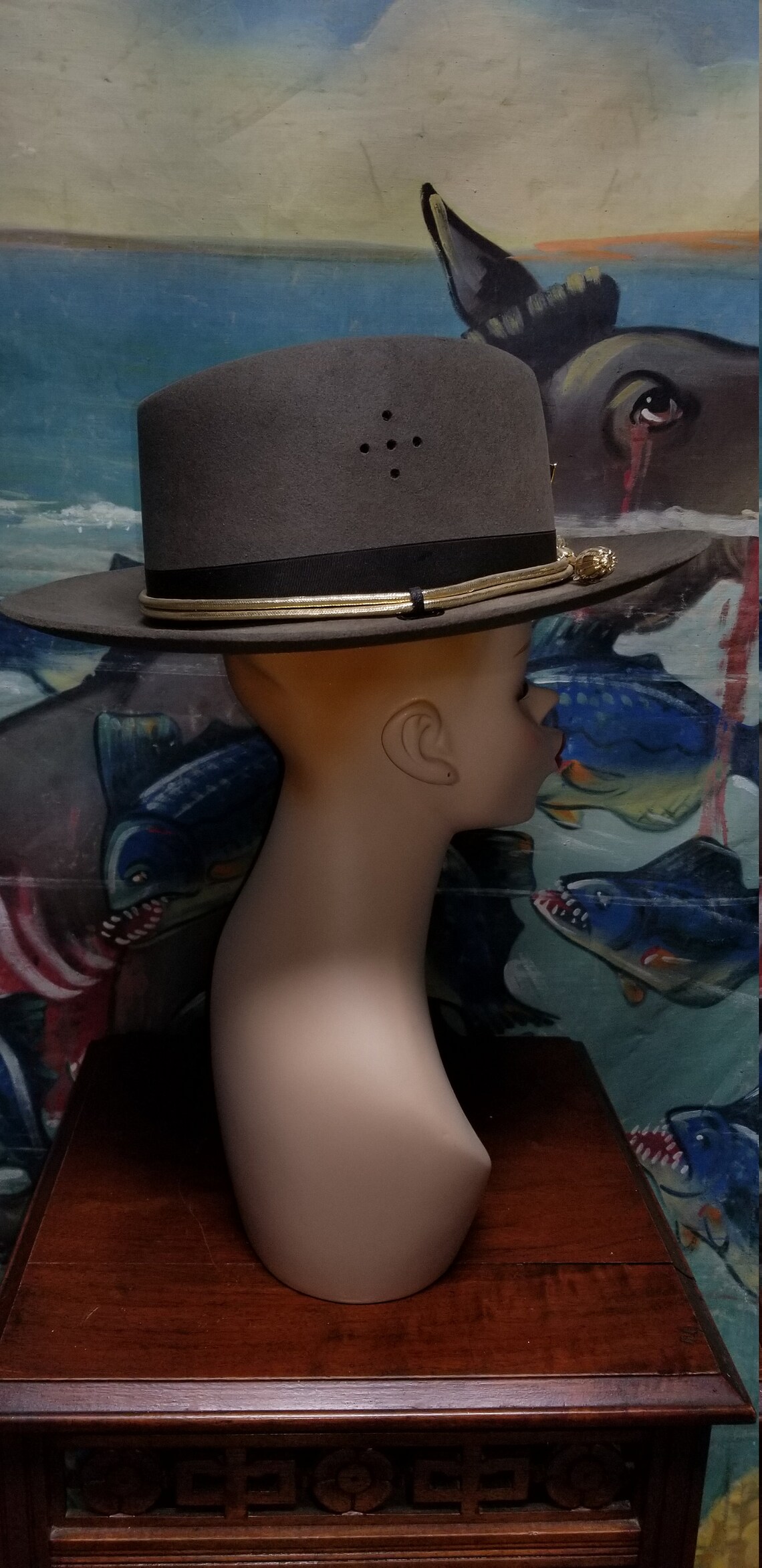 Vintage Grey Felt Stratton State Trooper Sheriff's Deputy - Etsy