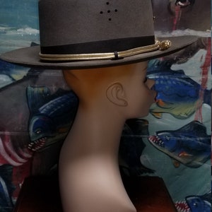 Vintage Grey Felt Stratton State Trooper Sheriff's Deputy Montgomery ...