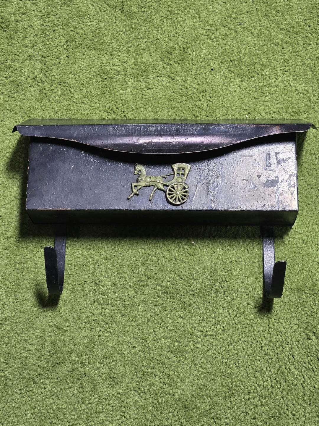 Very Cute Vintage Wall Mounted Metal US Mail Letter Horse Carriage ...