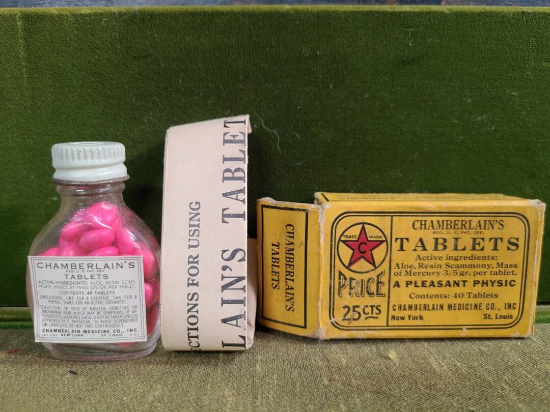 1950's Pharmacists Apothecary Druggist RX Medicine Pill Bottle in ...