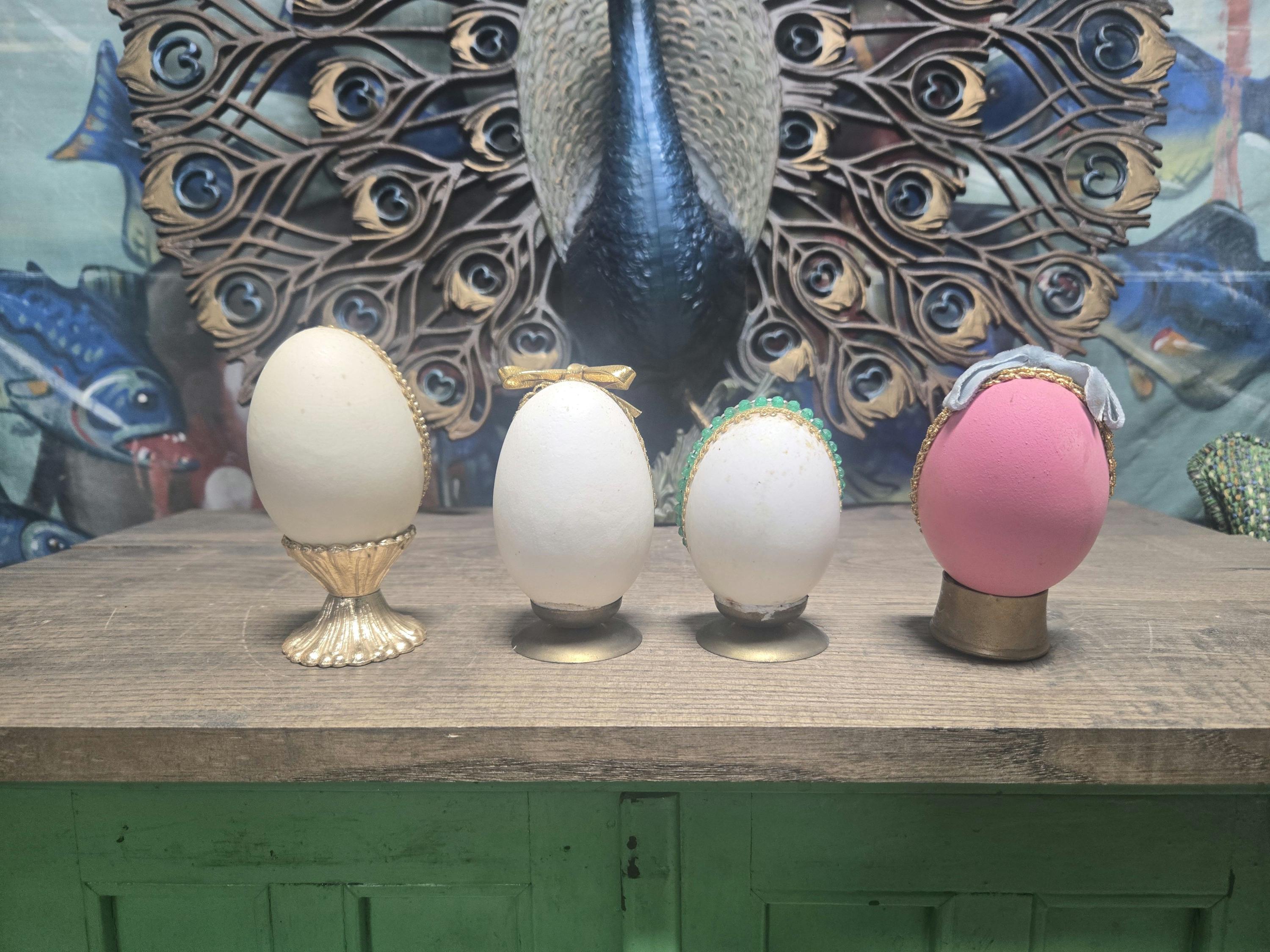 1960's Darling Set of Four Handcrafted Egg Religious Shrines Authentic ...