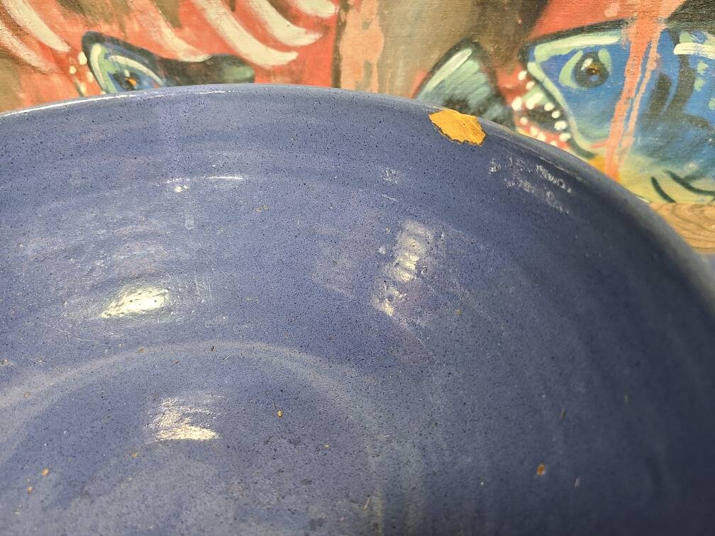 Gorgeous Blue Bybee Pottery Primitive Kentucky Pottery Handled | Etsy