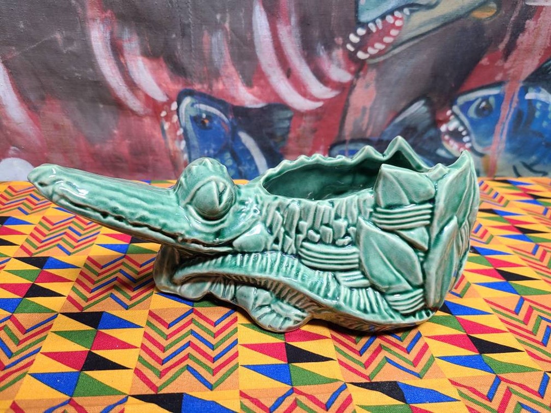 1950's Mccoy Alligator Planter or Flower Pot - Etsy