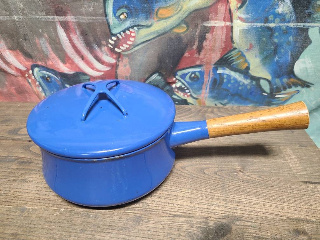 Vintage MCM Danish Dansk Style Vivid Blue Cookware Kobenstyle Dutch ...